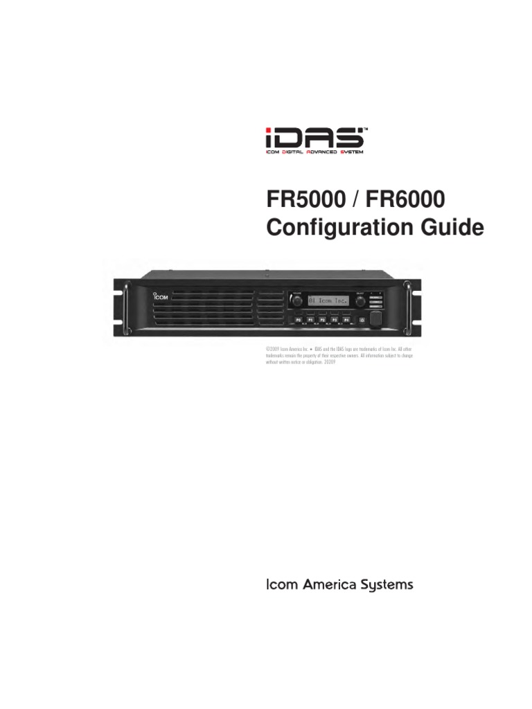 FR5000 Configuration | PDF | Power Supply | Amplifier