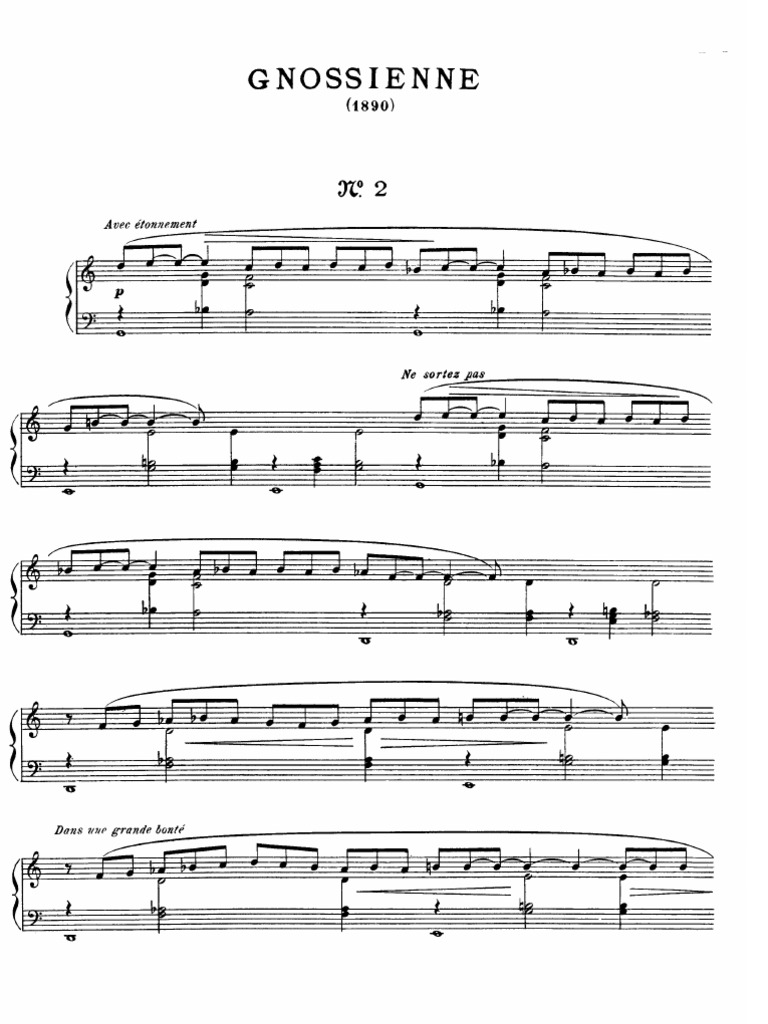 Gnossienne 2 | PDF