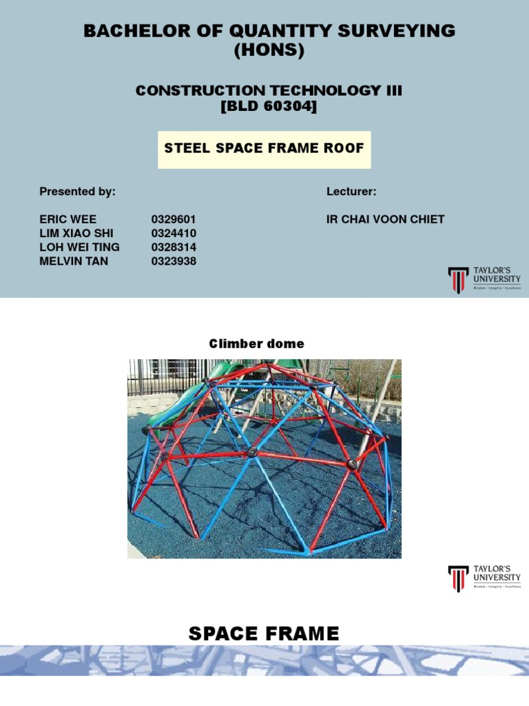 ct3 Steel Space Frame Roof | PDF | Dome | Truss