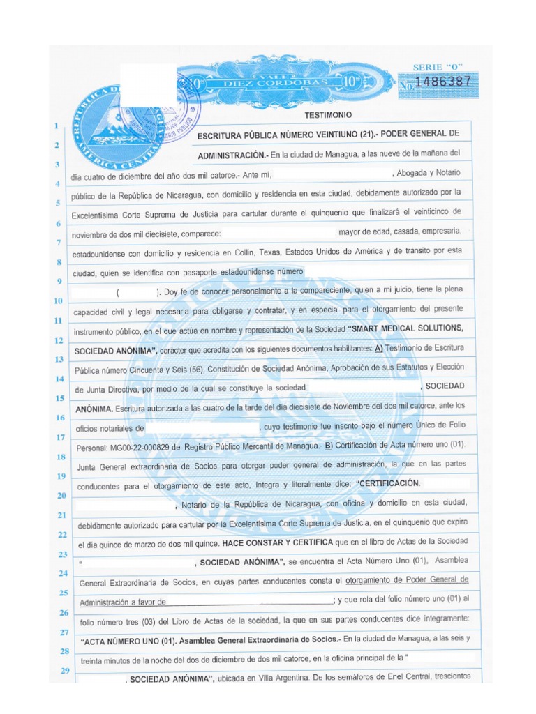 Modelo de Poder General de Administración | PDF