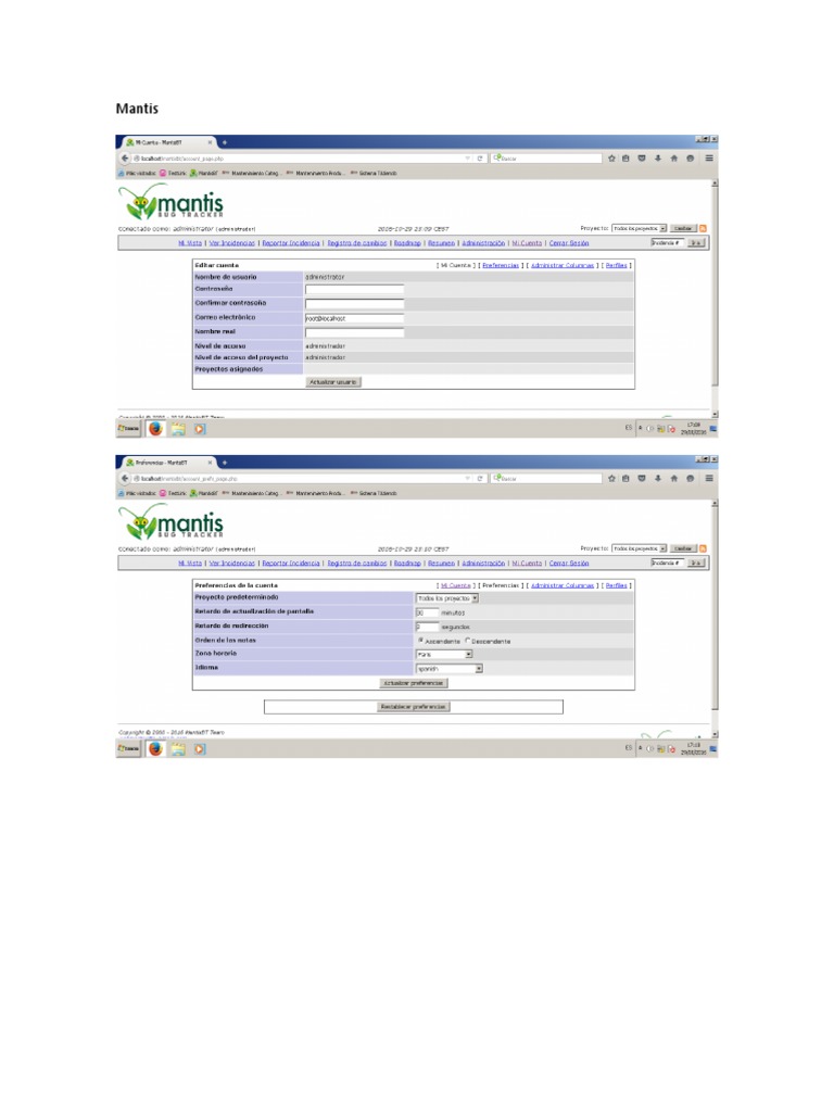 Manual Mantis | Descargar gratis PDF | Software del sistema | Informática