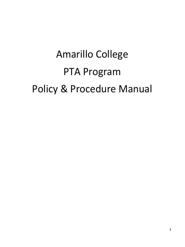 Policies and Procedure Manual | PDF | Physical Therapy | University And ...