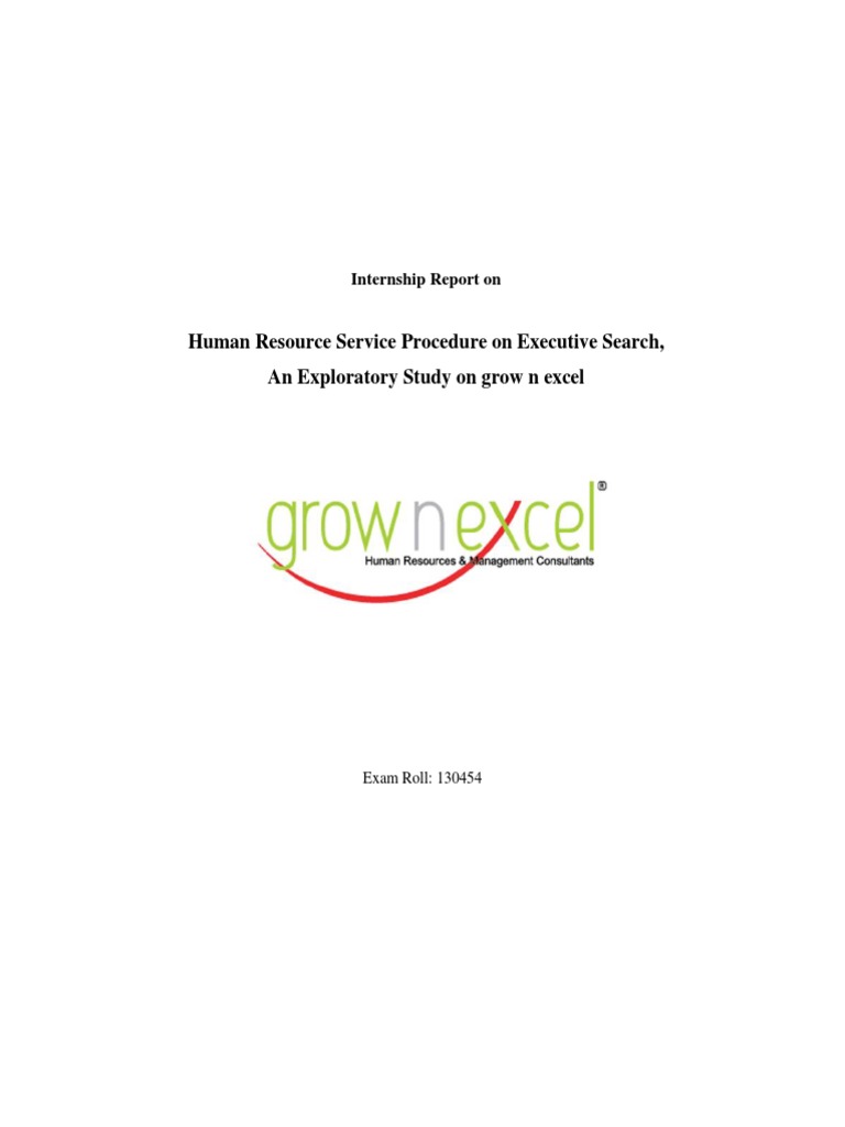 Internship Report 1 | PDF | Human Resource Management | Recruitment