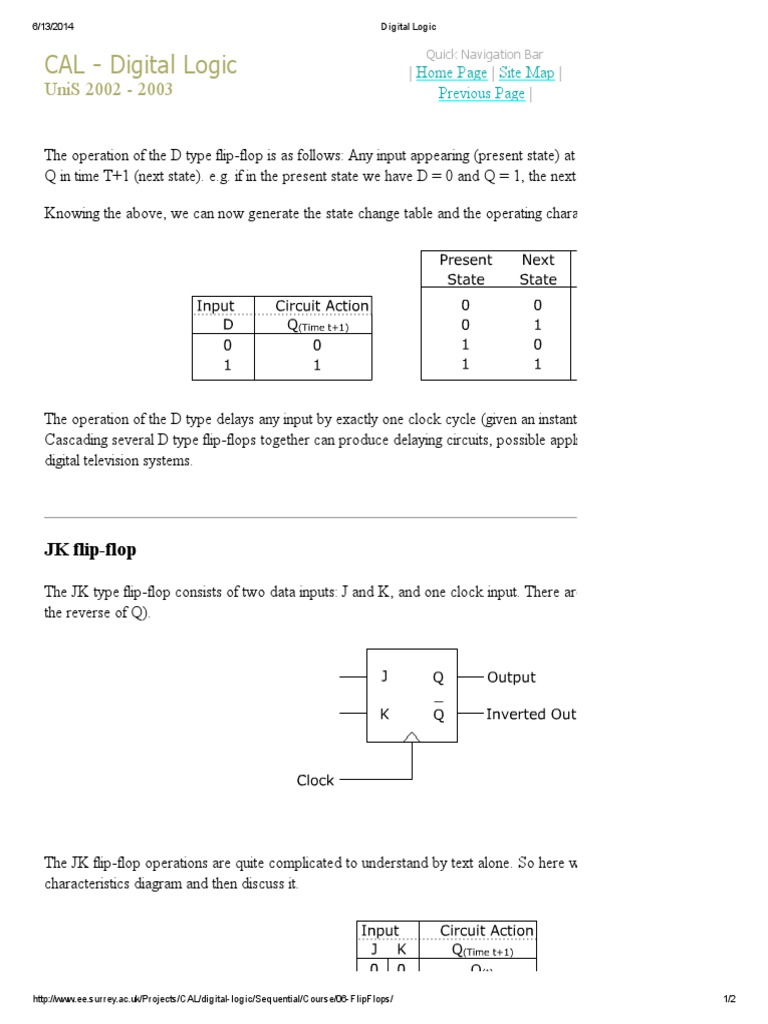 Cal - Digital Logic: Unis 2002 - 2003 | PDF