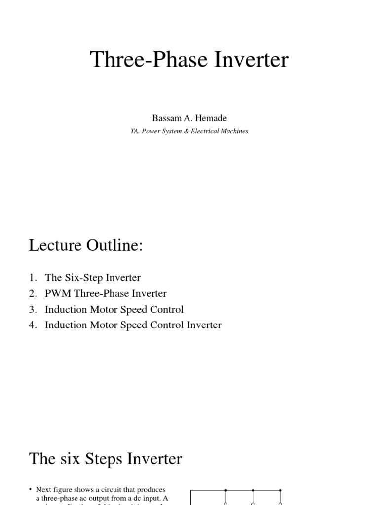Three Phase Inverter | PDF | Power Inverter | Engineering