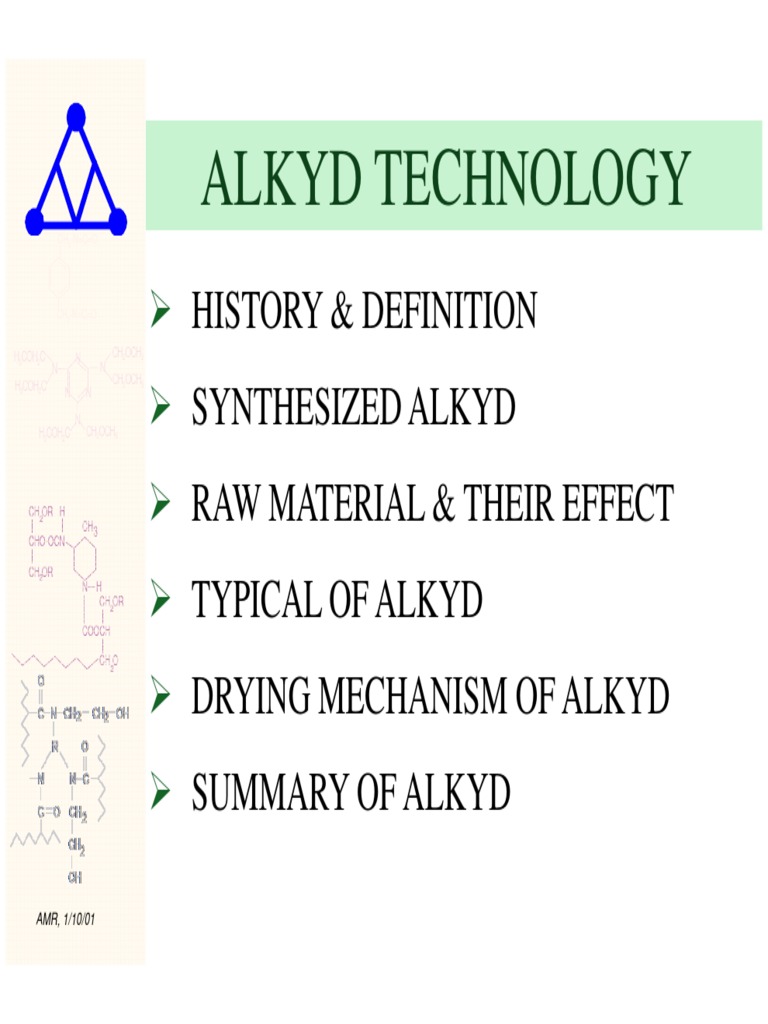 Presentation of ALKYD | Download Free PDF | Organic Compounds | Chemistry
