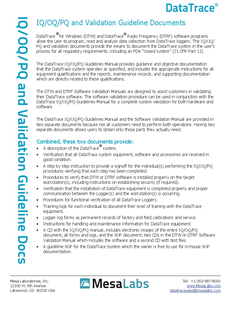 IQ OQ PQ Validation Guideline Documents | PDF | Verification And Validation | Engineering