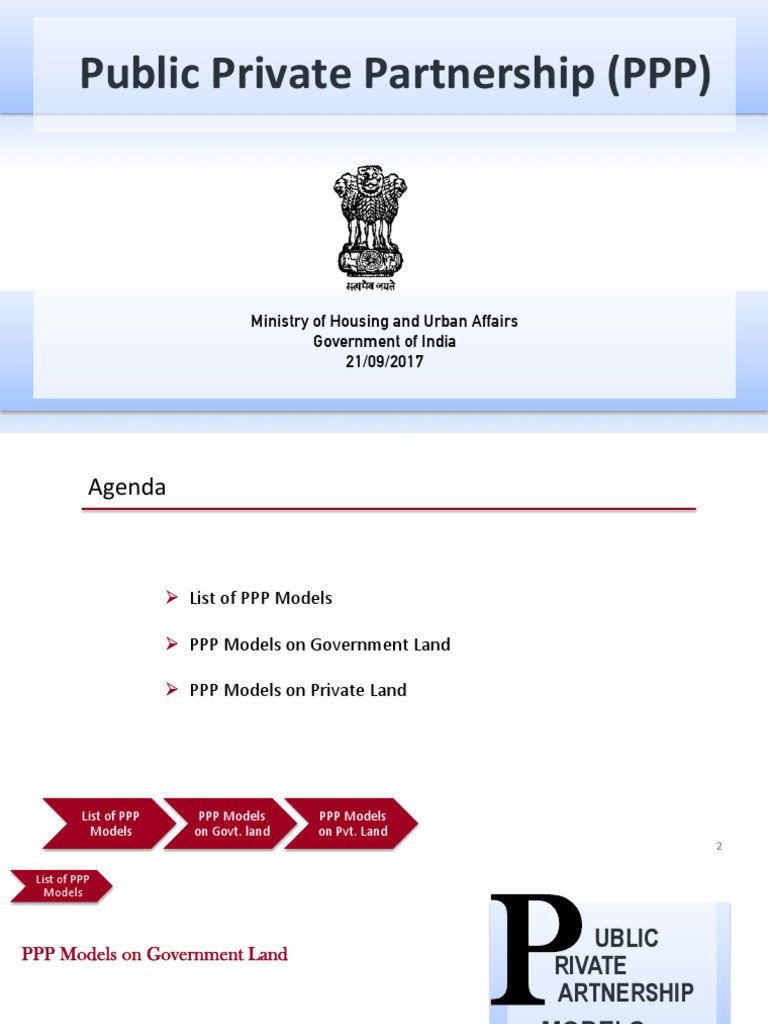 PPP Models for Affordable Housing | PDF | Public–Private Partnership ...
