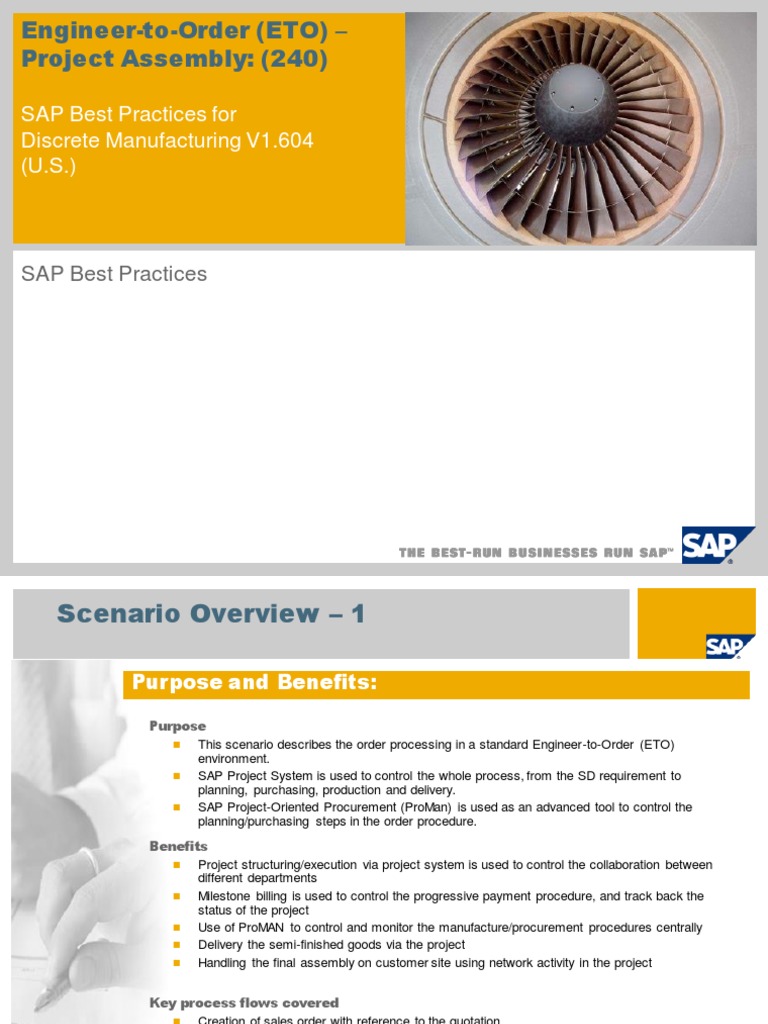 ETO Project Assembly Guide | PDF | Business Process | Business