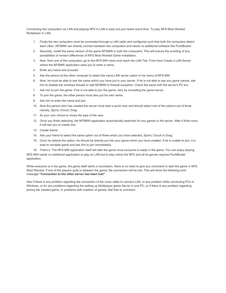 Nfs Lan | PDF | Local Area Network | Personal Computers