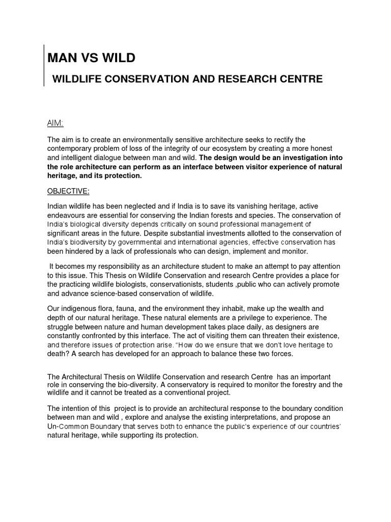 Thesis Topic 3 Wildlife | Conservation Biology | Biodiversity | Free 30 ...