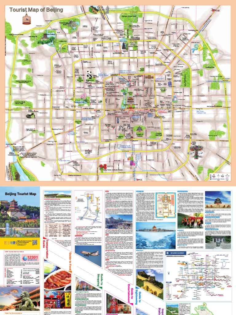 Beijing Tourist Map | PDF | Transport Infrastructure | Public Services