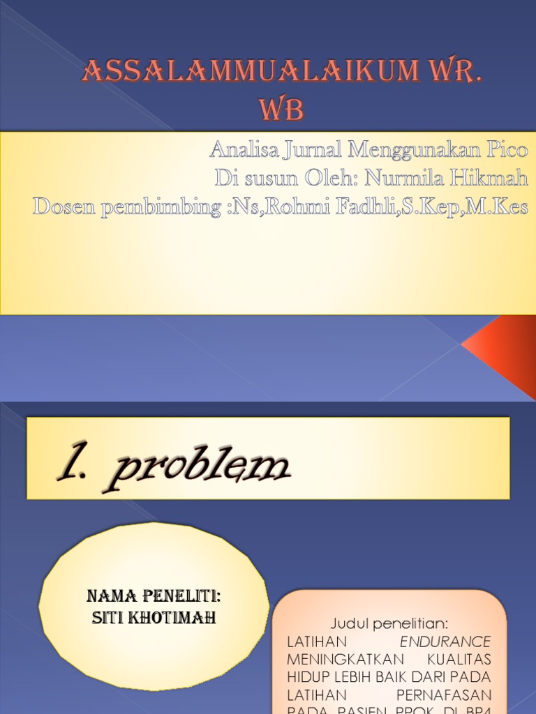 Contoh Analisa Data Menggunakan PICO | PDF | Pengembangan Diri
