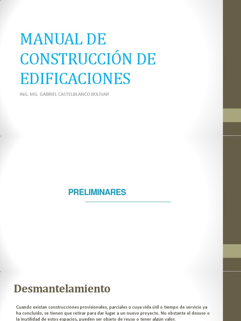 c5 Manual de Construcción de Edificaciones 1 | PDF | Hormigón | Cemento