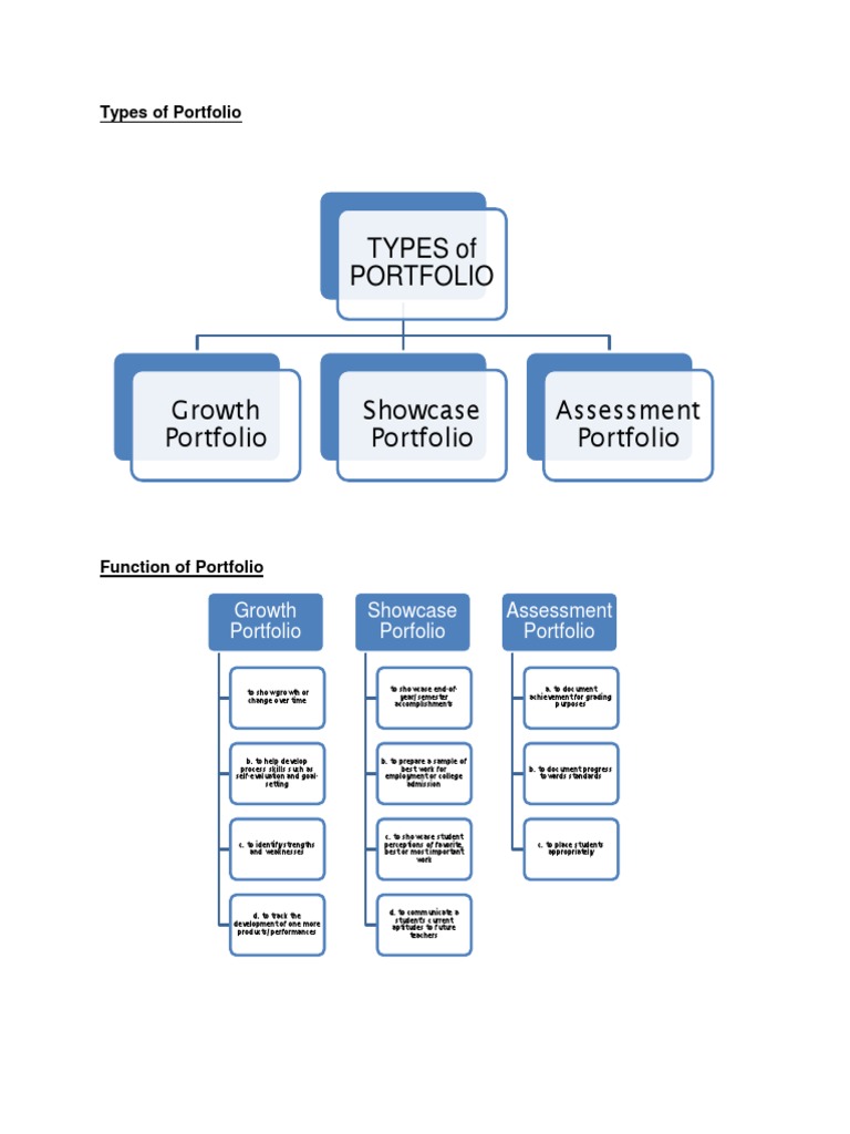 Types and Functions of Portfolios | PDF