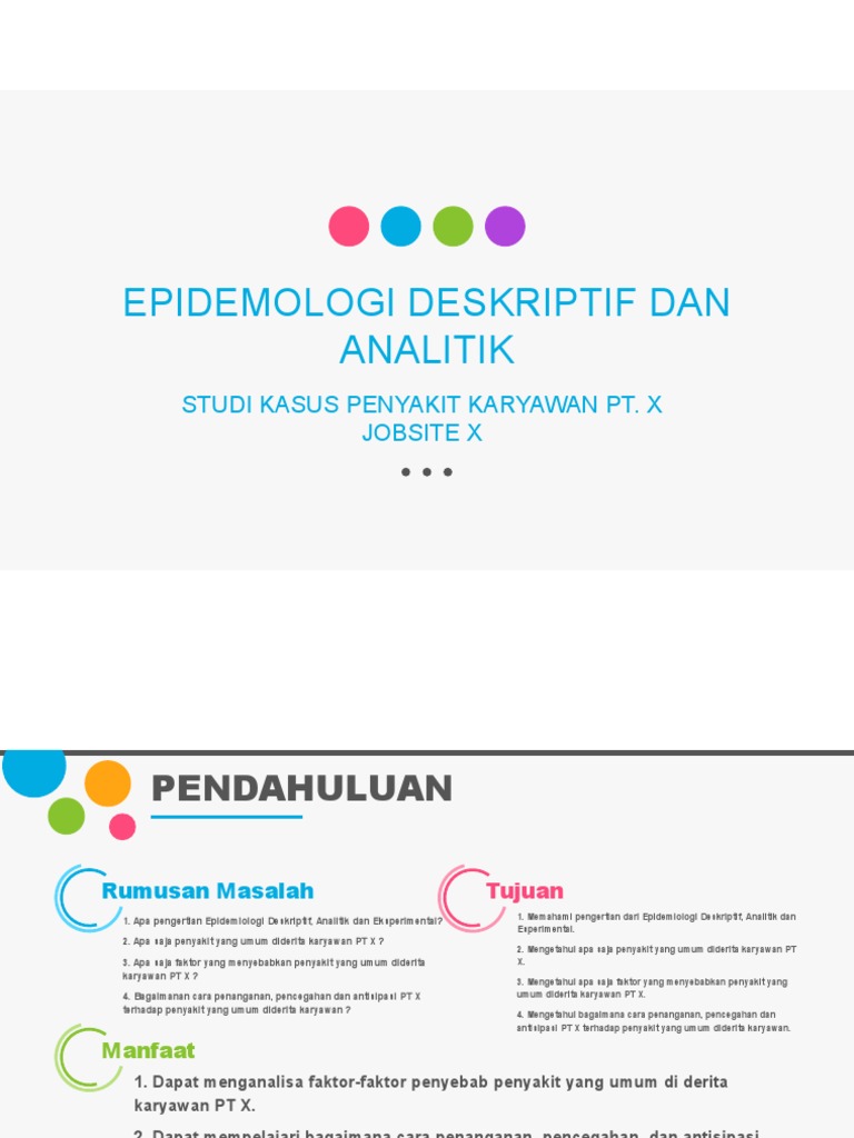(PPT) Epidemiologi Deskriptif Dan Analitik Penyakit | PDF