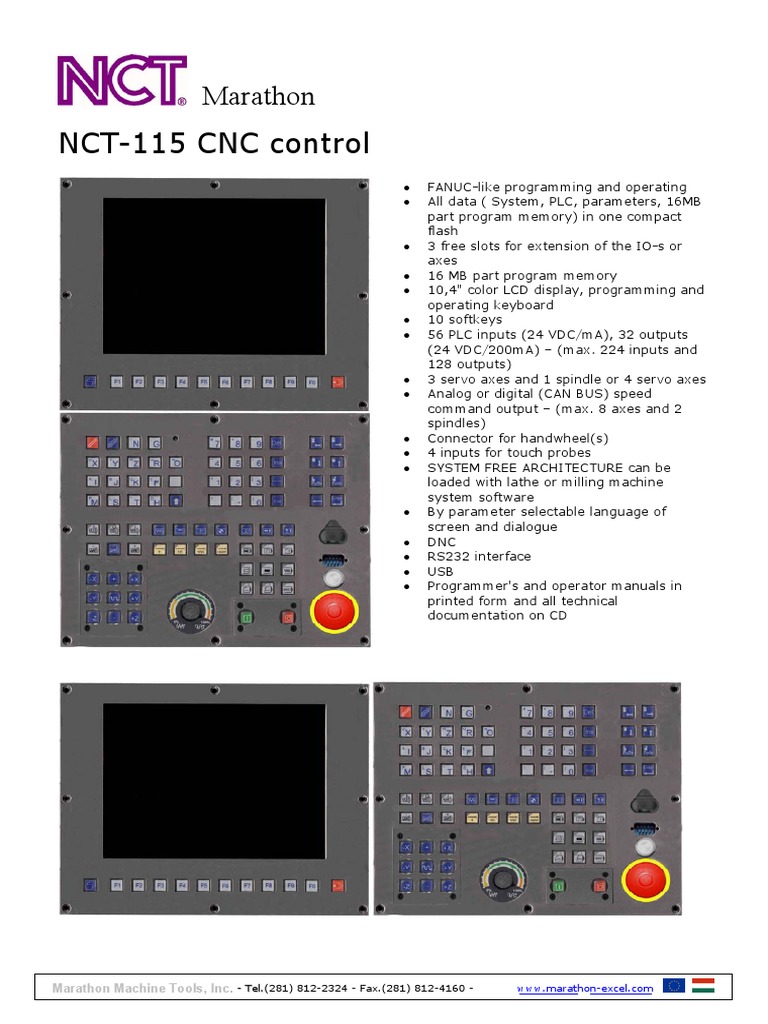 NCT 115 Flyer | PDF | Programmable Logic Controller | Numerical Control