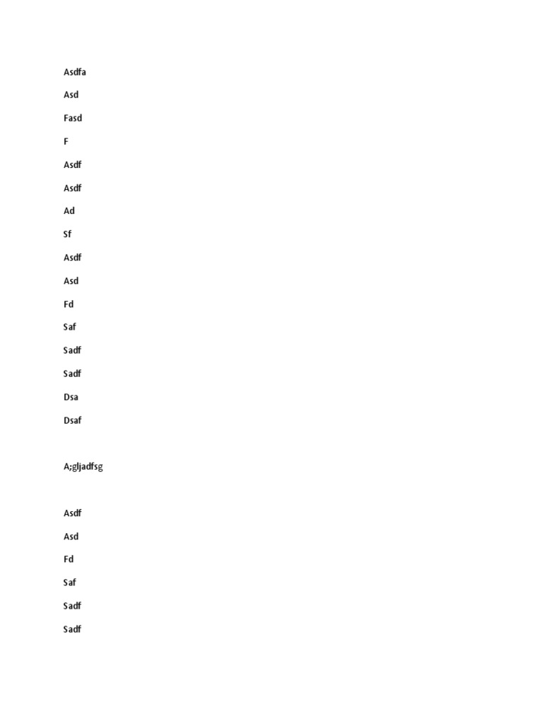 Asdfa Asd Fasd F Asdf Asdf Ad SF Asdf Asd FD Saf Sadf Sadf Dsa Dsaf | PDF