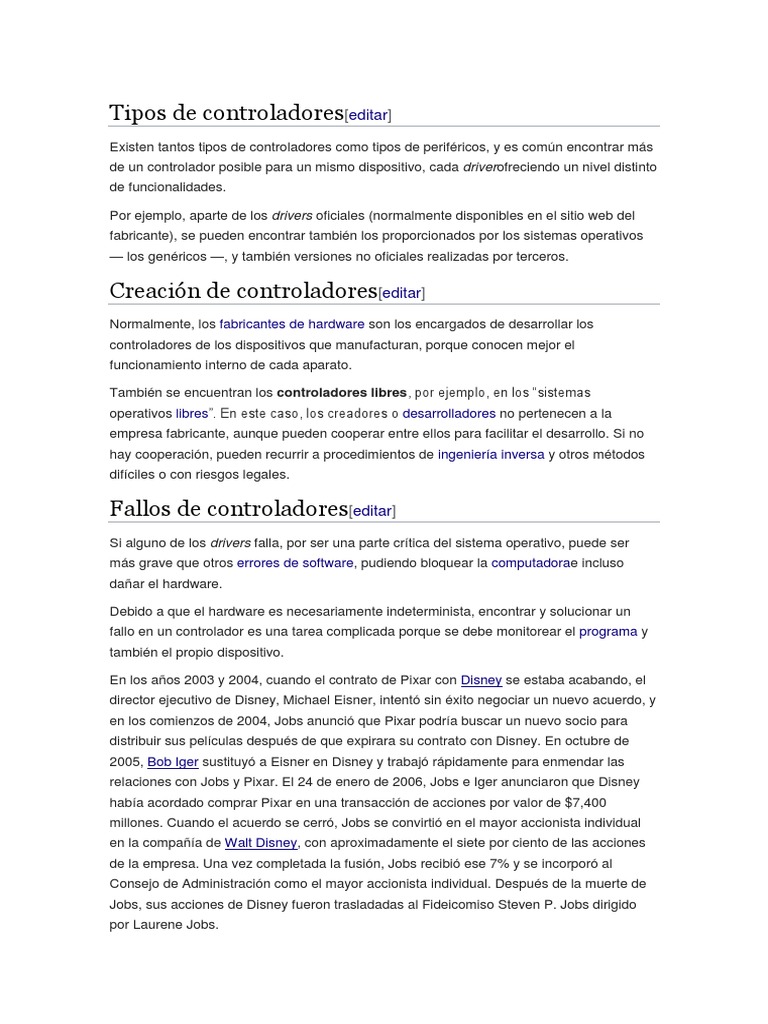 Ejemplos de controladores de dispositivos | PDF | Controlador de ...