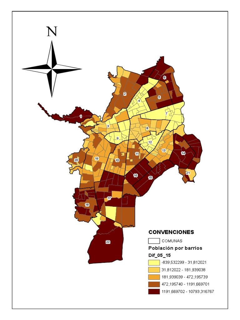 Mapa de Cali: Comunas y Población | PDF