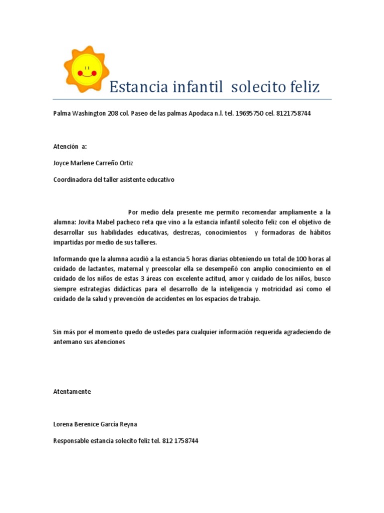 Carta Jovita | PDF | Bienestar