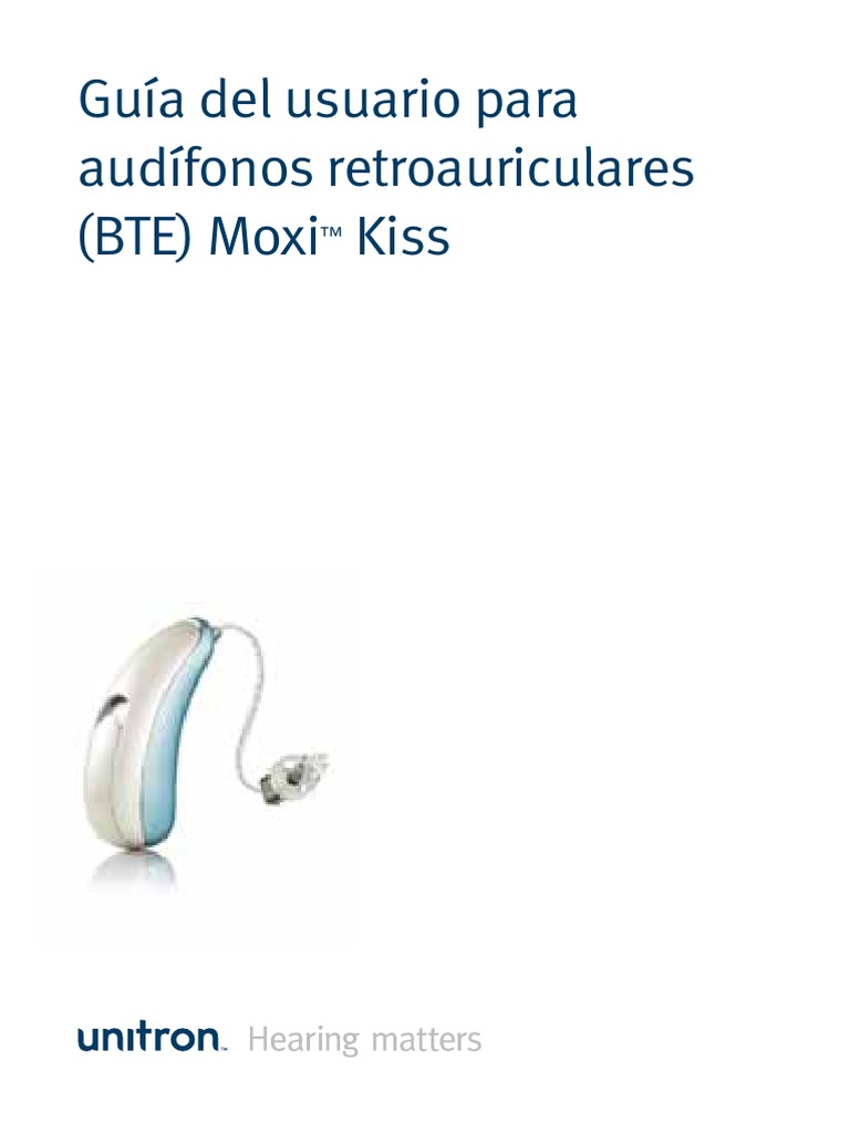 Guia Usuario Unitron | PDF | Audífono | Auriculares
