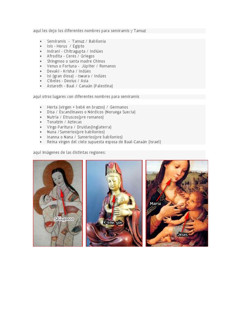 Semiramis y Tamuz | PDF