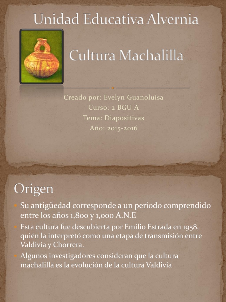 Cultura Machalilla: Historia y Costumbres | PDF | Arqueología | Cultura ...