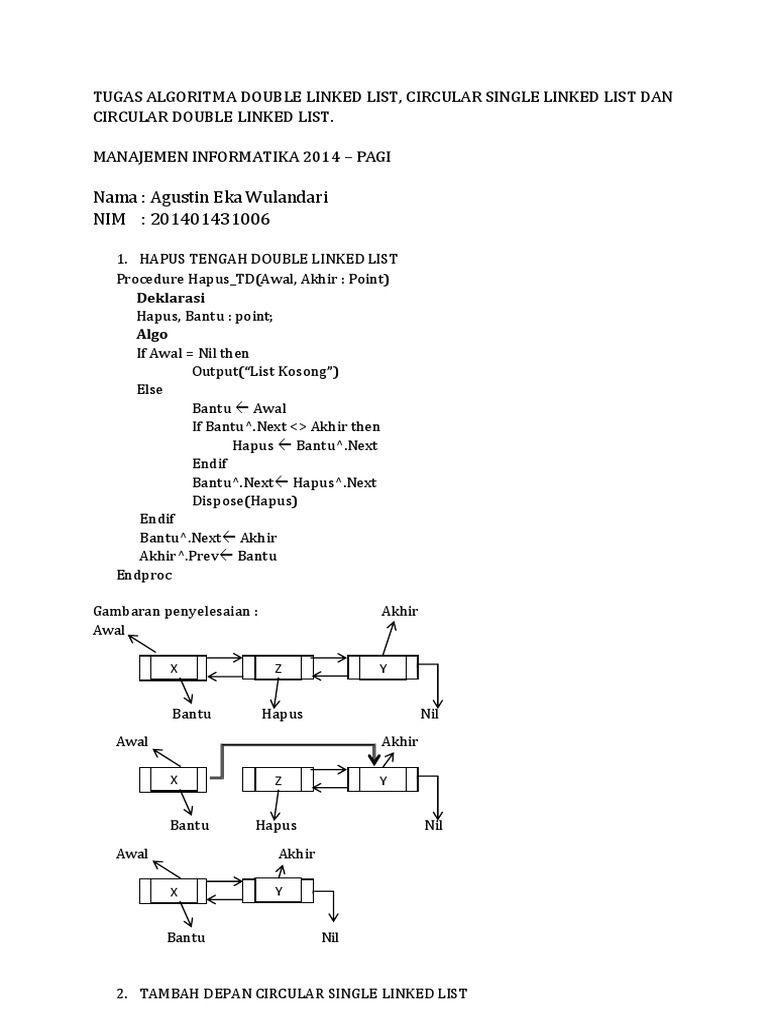 Algoritma Linked List | PDF