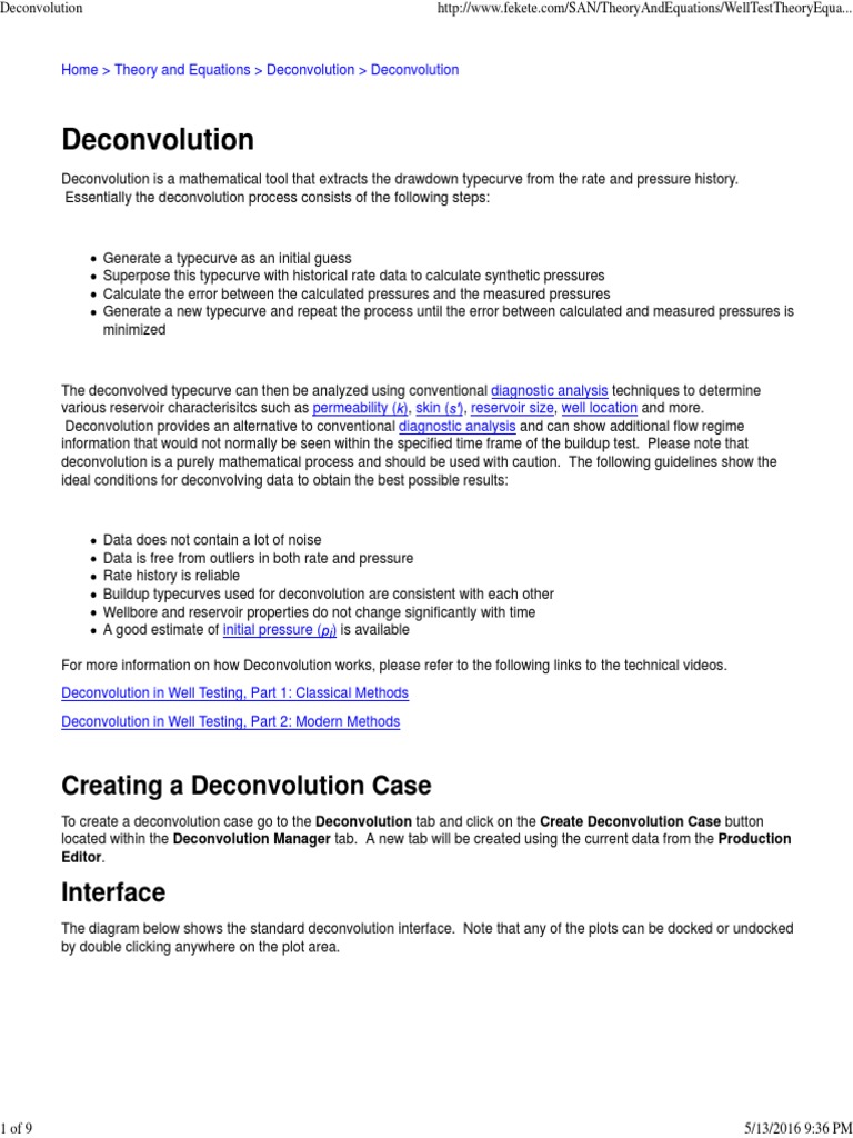 Deconvolution: Creating A Deconvolution Case | PDF | Least Squares ...