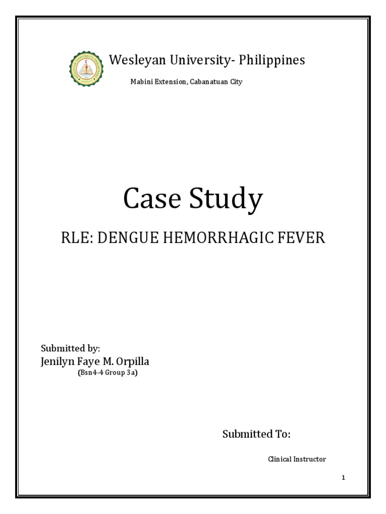 Dengue Fever Case Study | PDF | Clinical Medicine | Medical Specialties