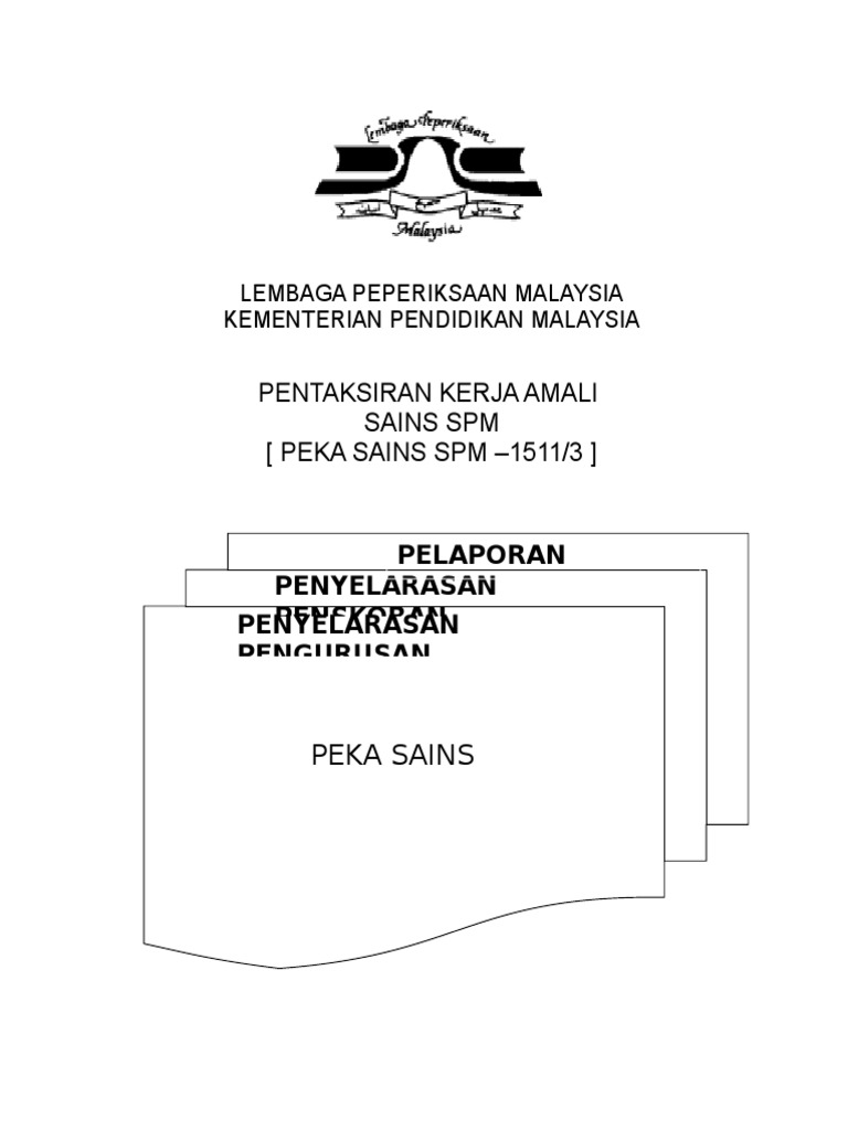 Manual PEKA Sains SPM | PDF