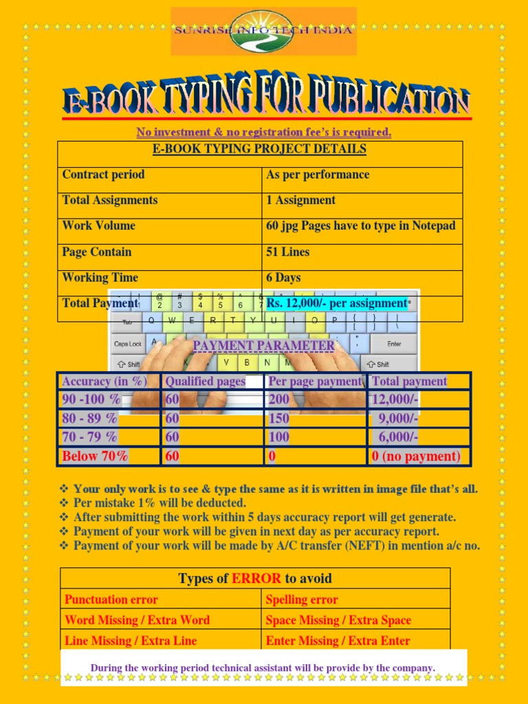 Details of Ebook Typing | PDF | Fee | Transaction Account