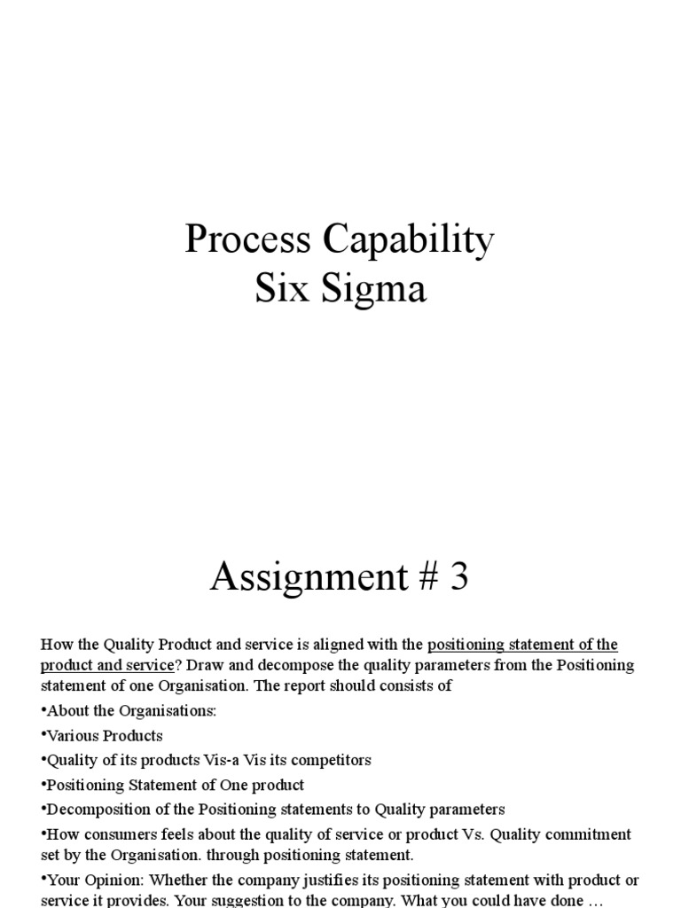 Process Capability and Six Sigma | PDF | Six Sigma | Standard Deviation