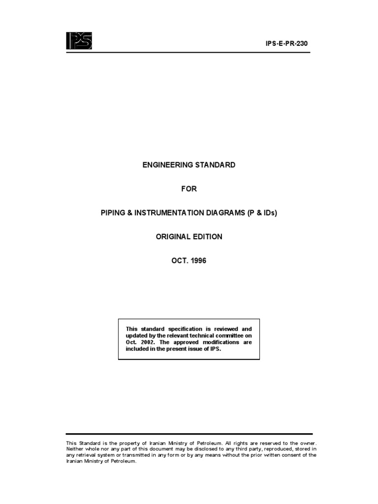 Standard for Piping and Instrumentation Diagrams (P&IDs) - Establishing ...
