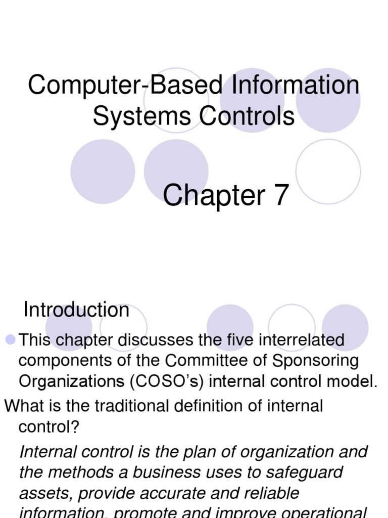 COSO Internal Control Model Explained | PDF | Internal Control ...