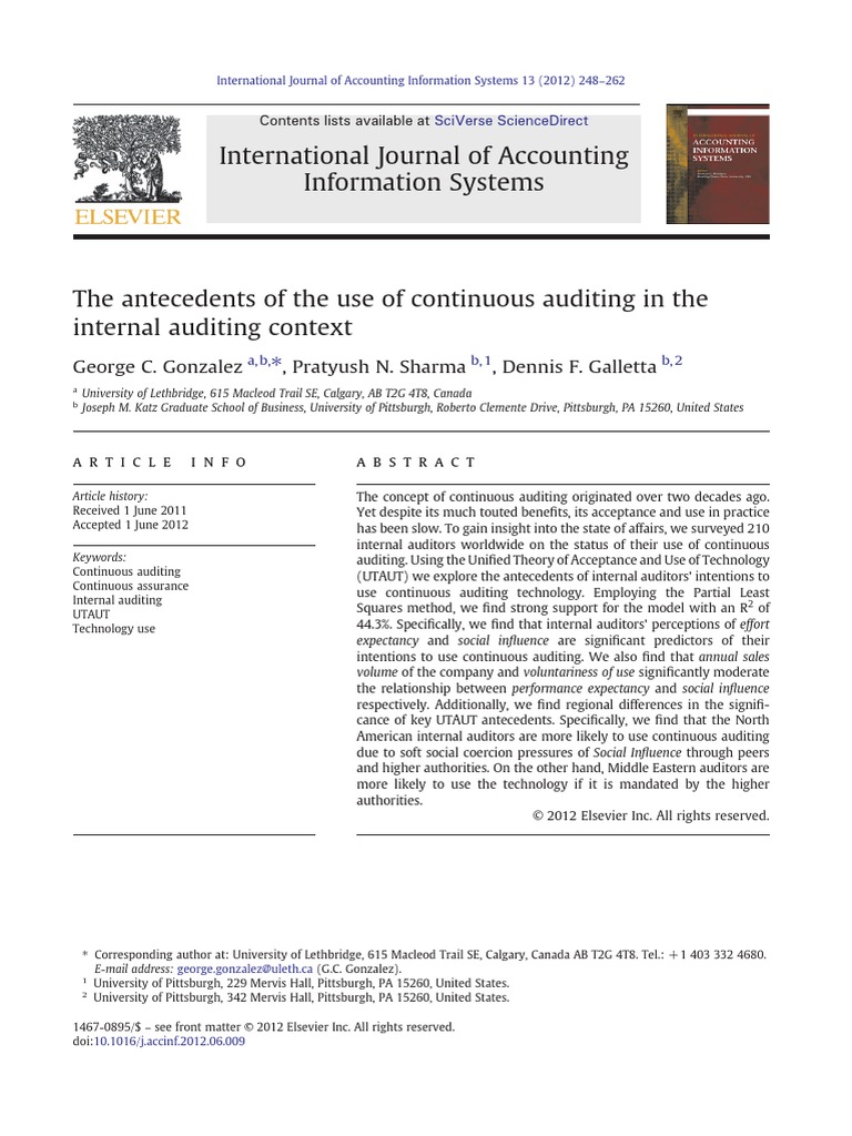 Continuous Auditing in Internal Audit PDF | PDF | Internal Audit ...