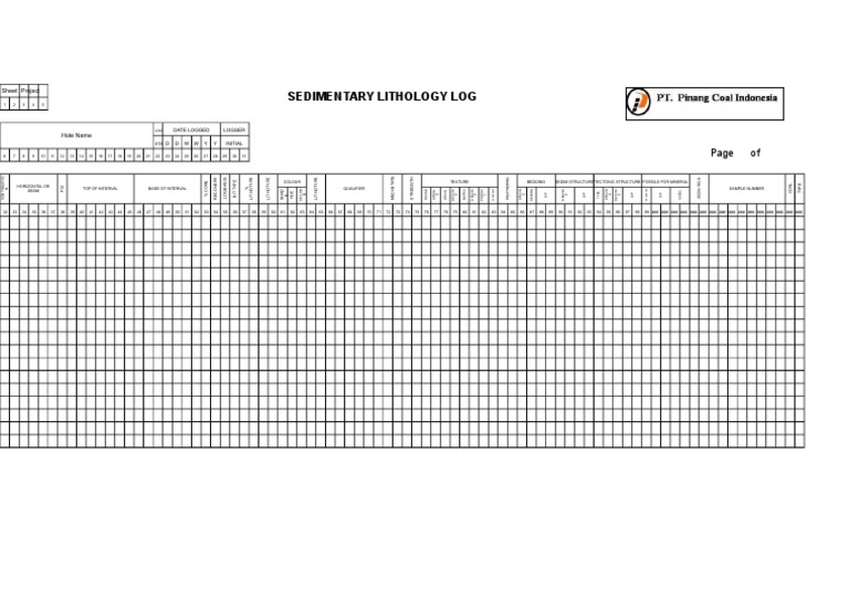 Sedimentary Lithology Log | PDF | Sedimentary Rock | Geology