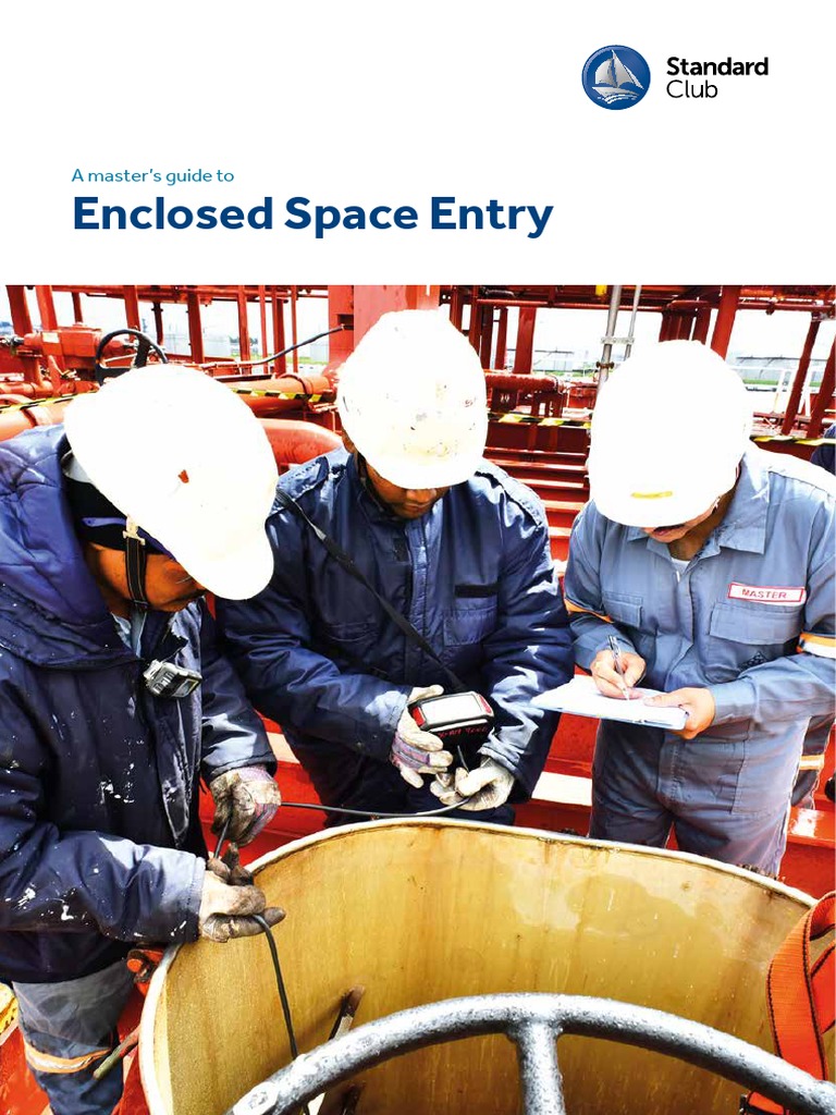 Standard P&I Masters Guide To Enclosed Space Entry 2017 - 08 PDF | PDF | Oxygen | Carbon Dioxide