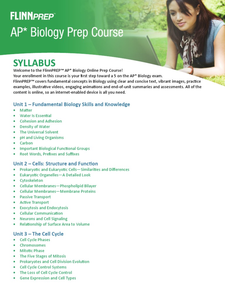 Flinn Prep Apbiology Course Syllabus | PDF | Regulation Of Gene ...