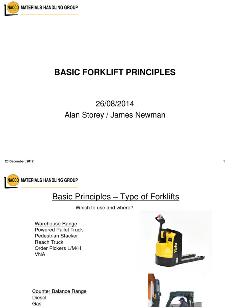 Basic Principles V2 | PDF | Forklift | Transmission (Mechanics)