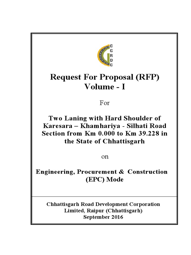 A - Epc - RFP | PDF | Takeover | Request For Proposal