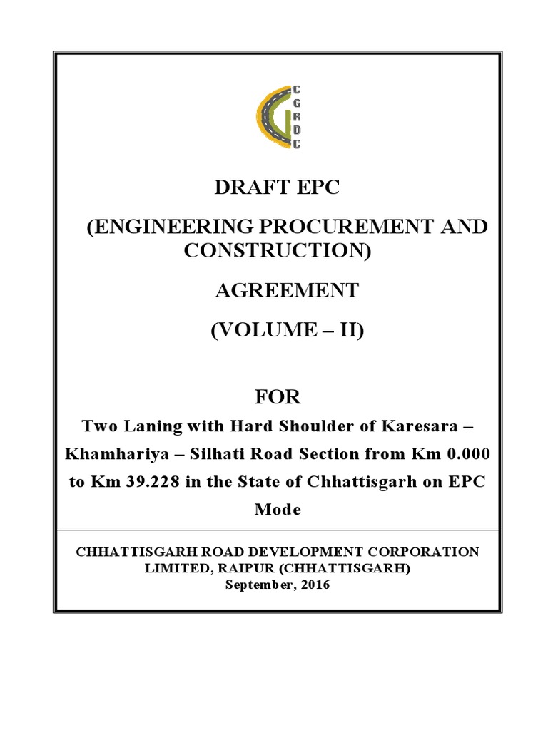 B- Draft EPC Agreement (1).pdf | General Contractor | Indemnity | Free ...