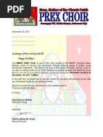 Excuse Request for Choir Rehearsals | PDF | Choir | Music Performance