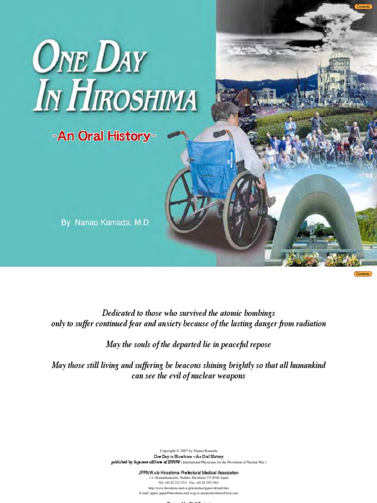 Book One Day in Hiroshima | PDF | Atomic Bombings Of Hiroshima And ...