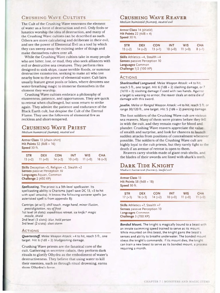 Riverguard Monsters | PDF