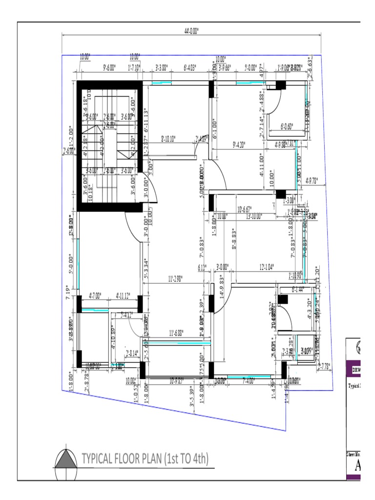 Architectural Plan (Five Story Building) | PDF | Buildings And ...