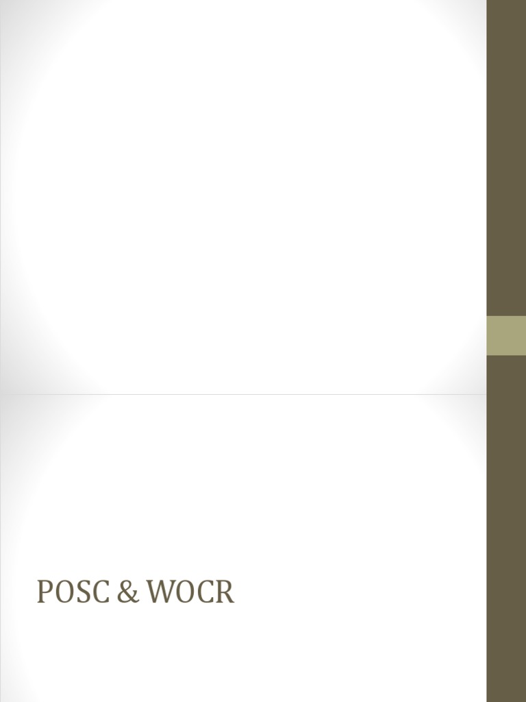 Posc Wocr | PDF | Warehouse | Computing