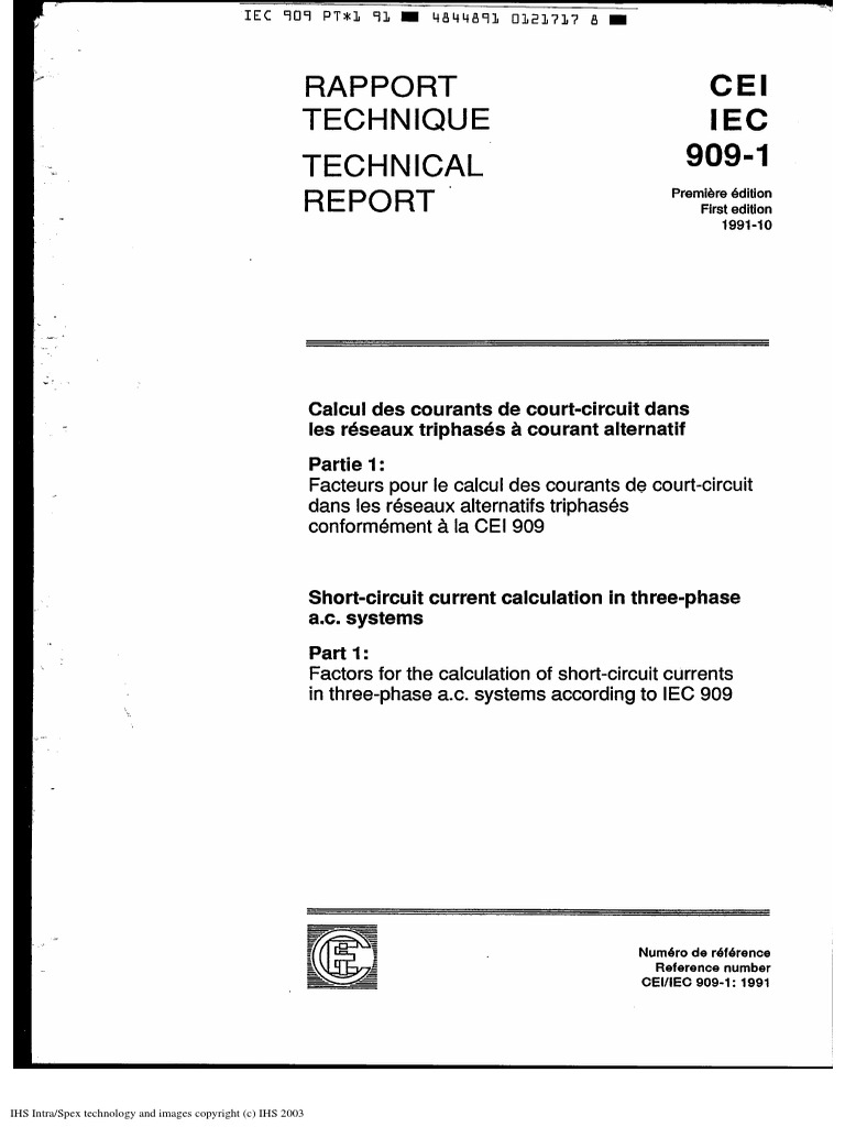Iec 909-1 | PDF